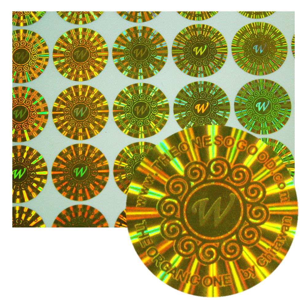 Anti Counterfeit Design Logo 3D Holographic Security Stickers