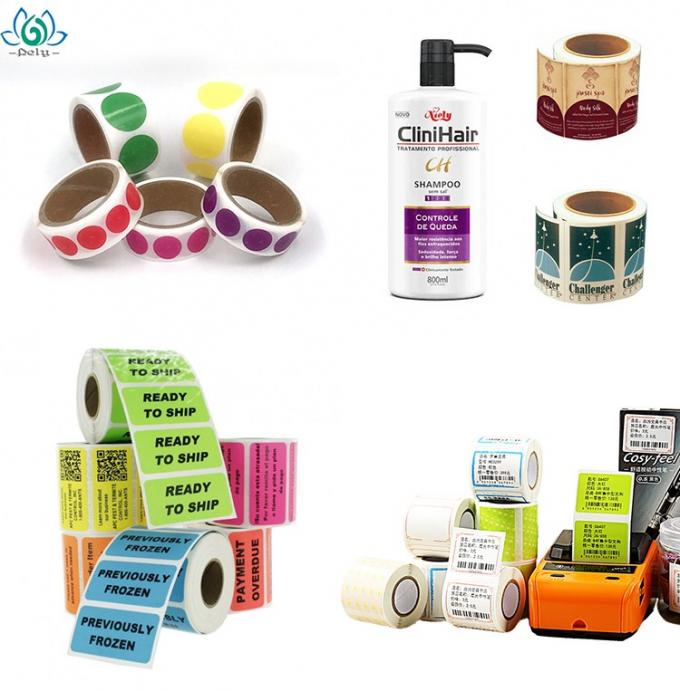 Waterproof Black Color Shampoo Bottle Adhesive Vinyl Stickers