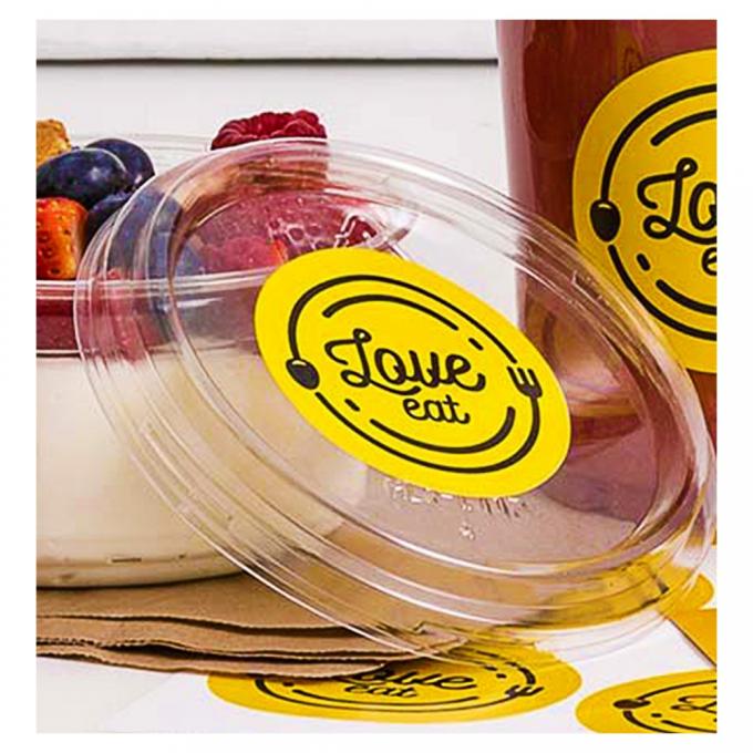 CMYK Oilproof Food And Beverage Labels Food Box Label Stickers