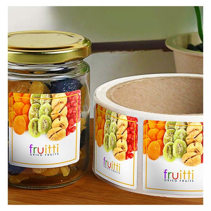 CMYK Oilproof Food And Beverage Labels Food Box Label Stickers