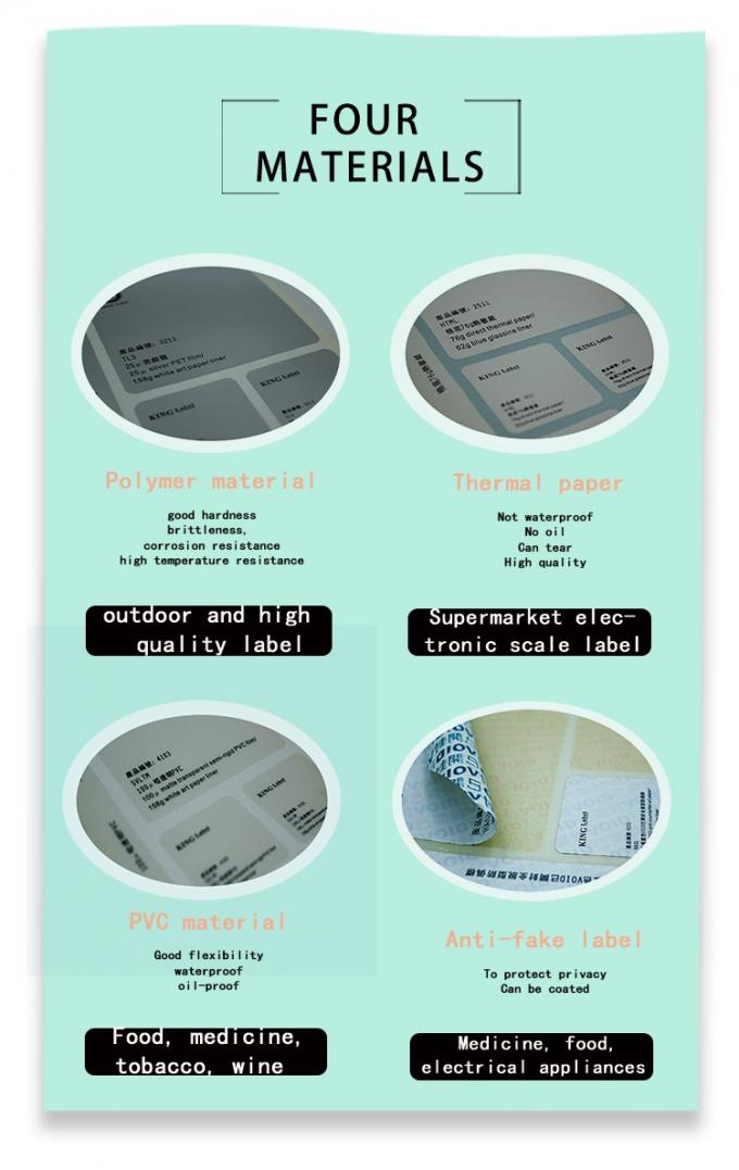 High adhesive Gps Tracking Sticker Rfid Dymo Label Roll Void Security