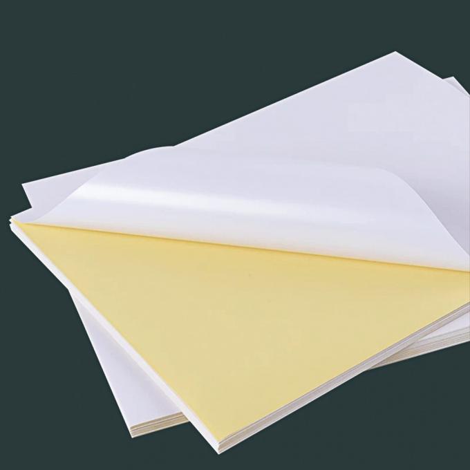 Color A4 Premium 100% Wood Pulp High Adhesive Sticker Paper Letter Size ...