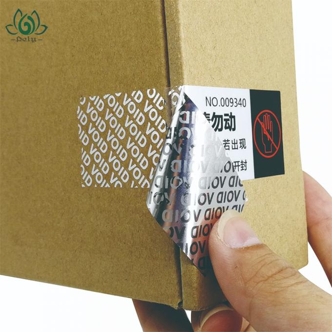 10X10X5cm High Adhesive Anti Fake Tamper Evident Seal Stickers