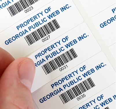 BOPP UV Printing Custom Barcode Labels In Rolls , weatherproof QR code ...